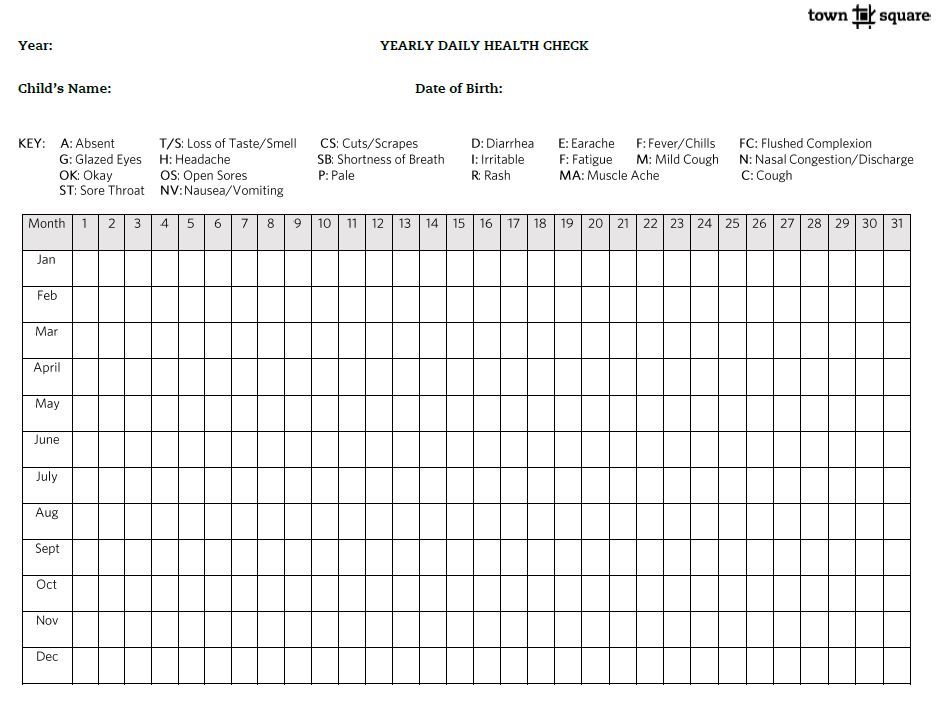 Daily health screenings | Town Square
