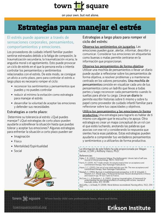 Estrategias para manejar el estrés | Town Square